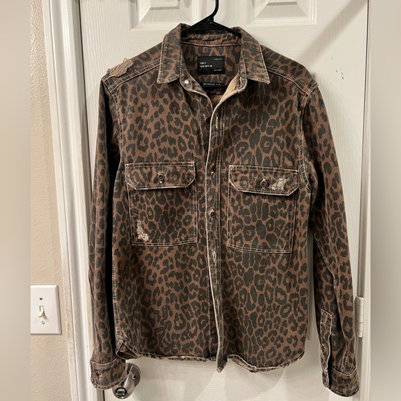 Zara | Shirts | Zara Leopard Print Mens Overshirt | Poshmark